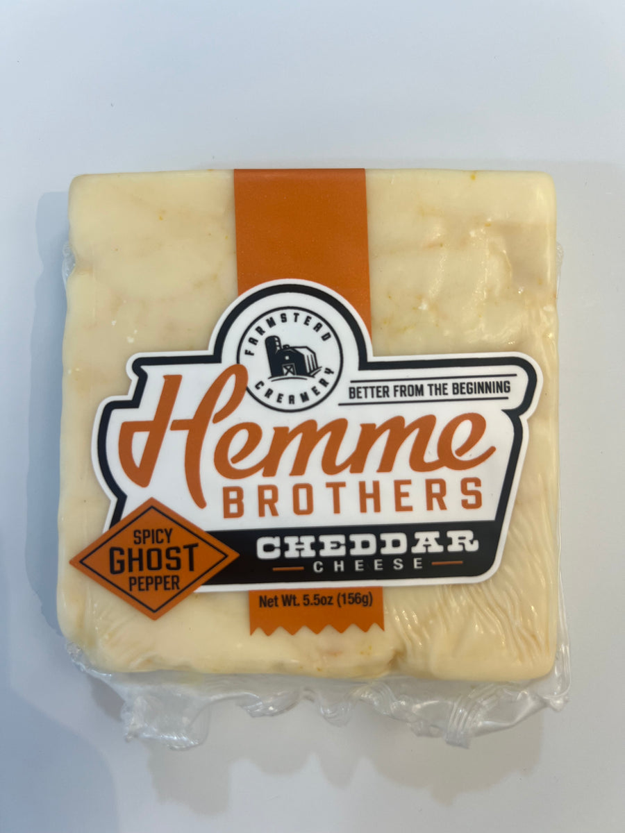 Hemme Brothers Spicy Ghost Pepper Cheddar Cheese – The Lou Charcuterie