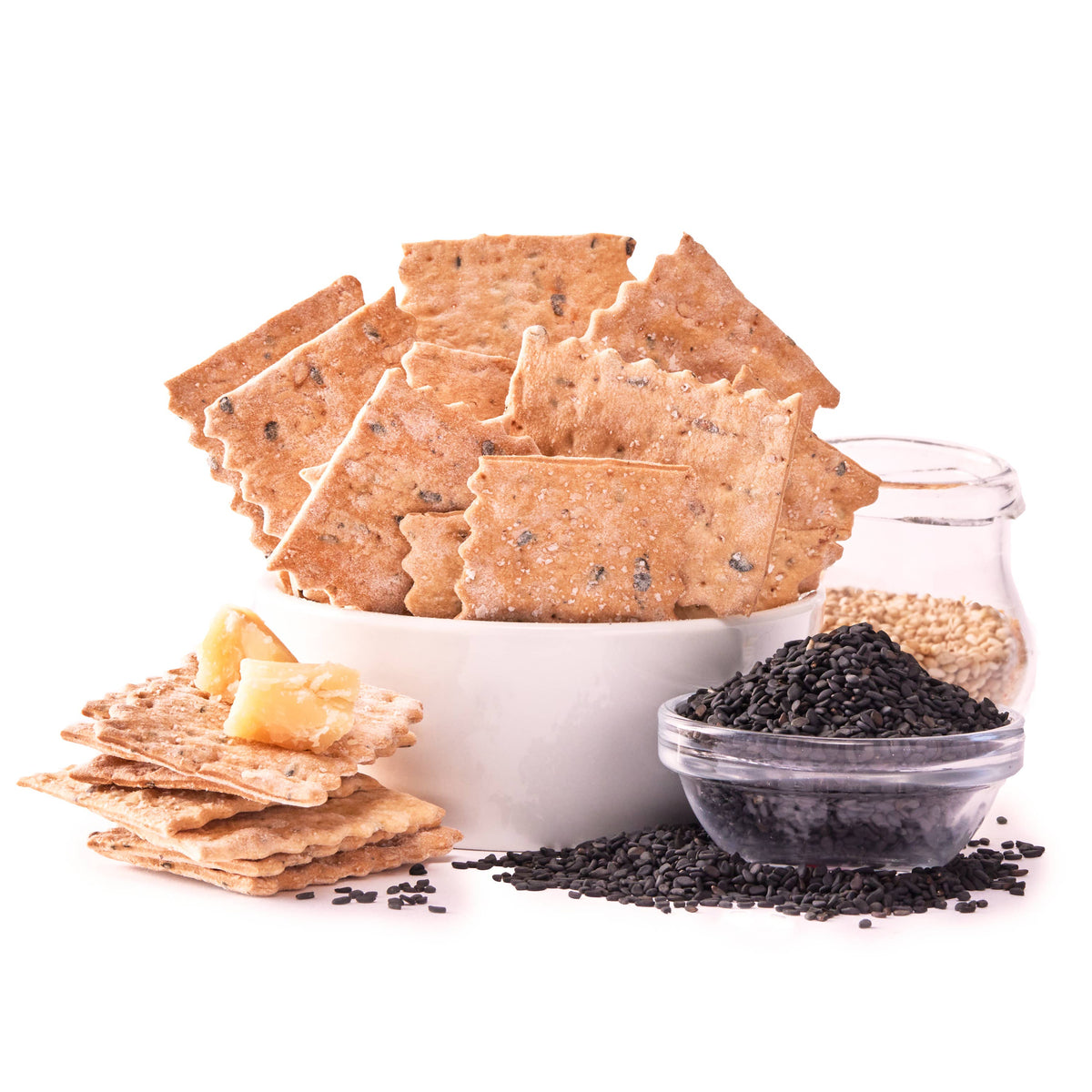 BITES - Black & White Sesame Box 12/case – The Lou Charcuterie